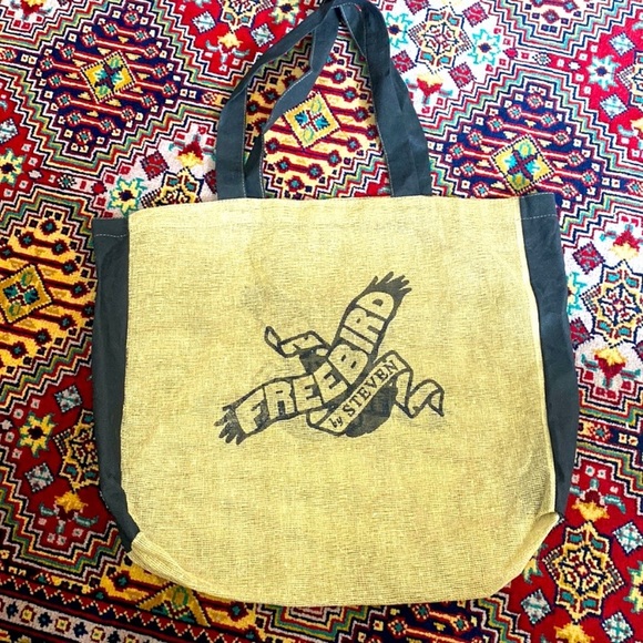 Bags | Nwot Freebird By Steven Burlap Jute Tote Bag Reusable | Poshmark